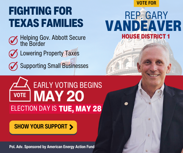 Vote for Rep. Gary Vandeaver!